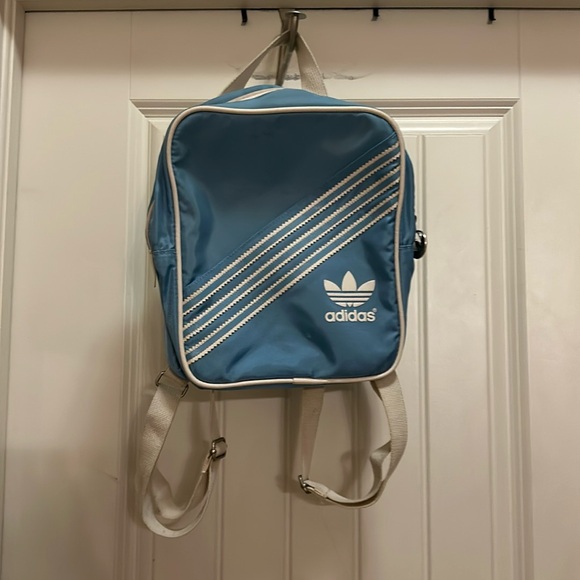adidas | Bags | Vintage Adidas Mini Baby Blue Backpack | Poshmark
